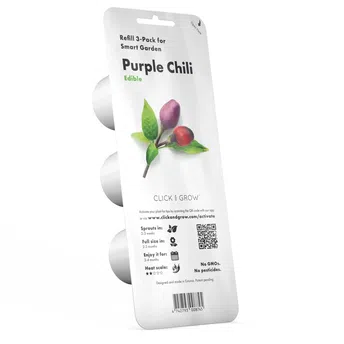 Buy Click & Grow Purple Chili Mini Plant W/3 Pods Online in Qatar | ACE