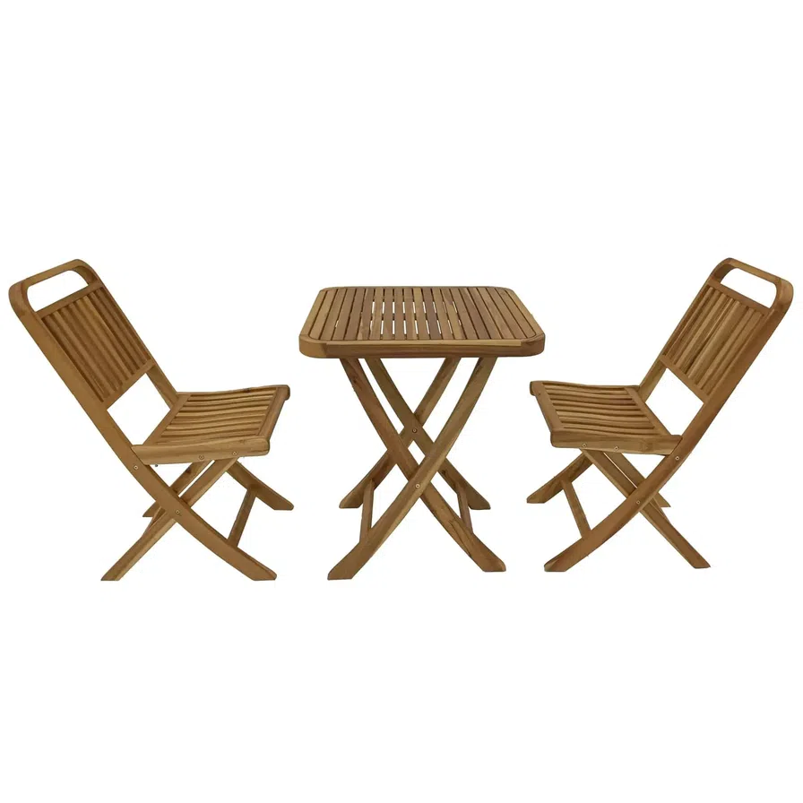 Buy Coconino Acacia Wood Bistro Set Living Accent 3 Pc. Online in Qatar ACE