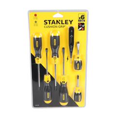 Buy Stanley Cushion Grip Screwdriver Set 6 pcs Online in Qatar ACE